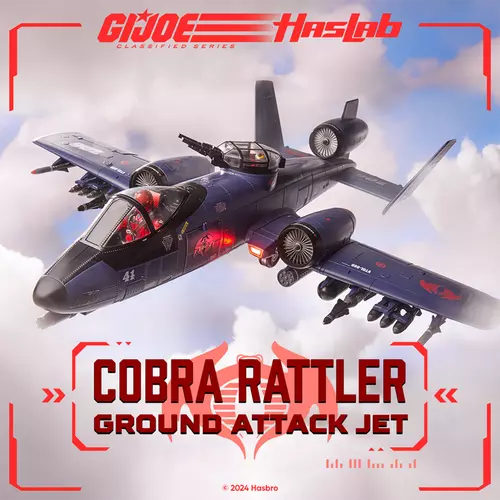 G.I. JOE CLASSIFIED SERIES COBRA RATTLER GROUND ATTACK JET - HASLAB wi ...