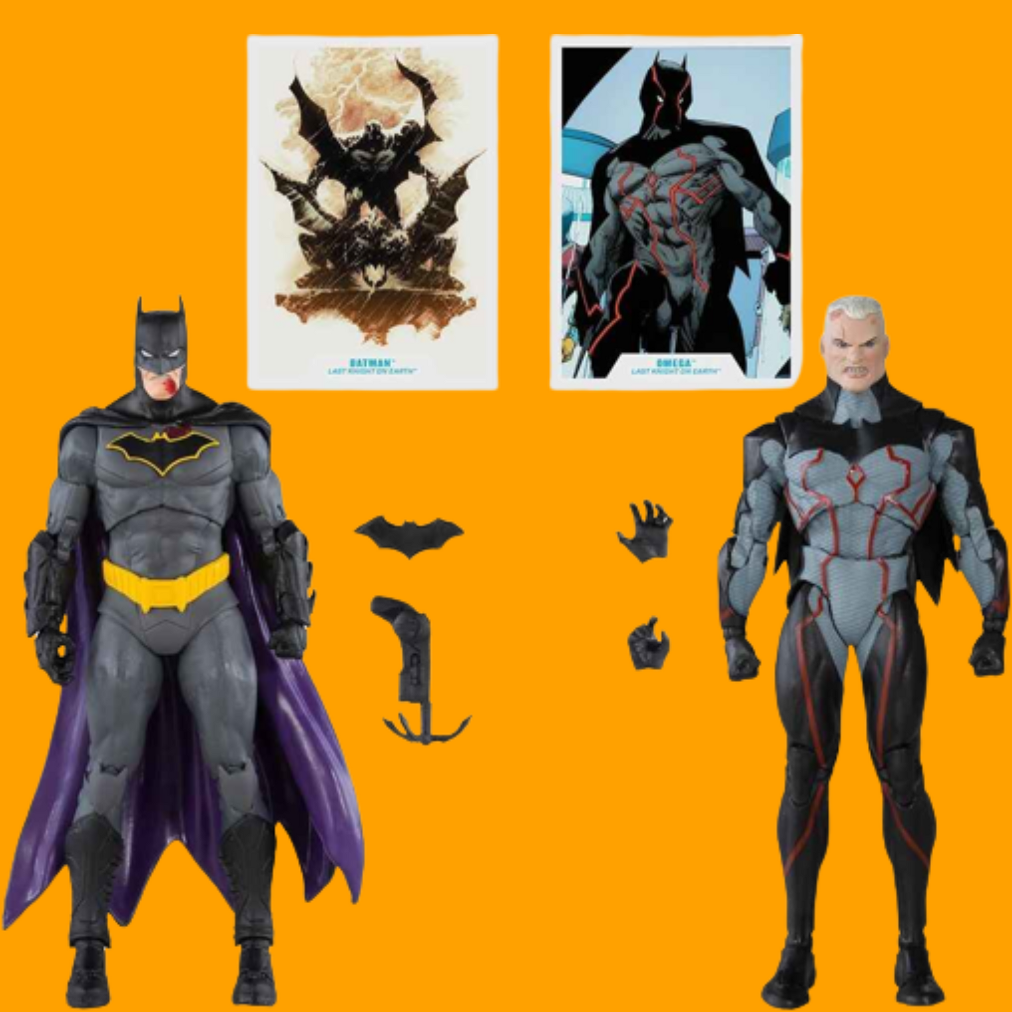 Omega vs Batman (Last Knight on Earth) Gold Label 7" Figures 2-Pack ...