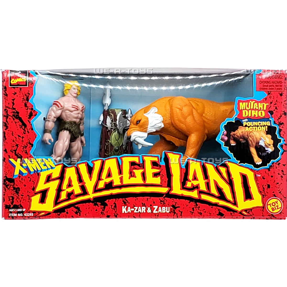 Marvel Comics X-Men Savage Land Ka-zar & Zabu Action Figure Set 1997 ...