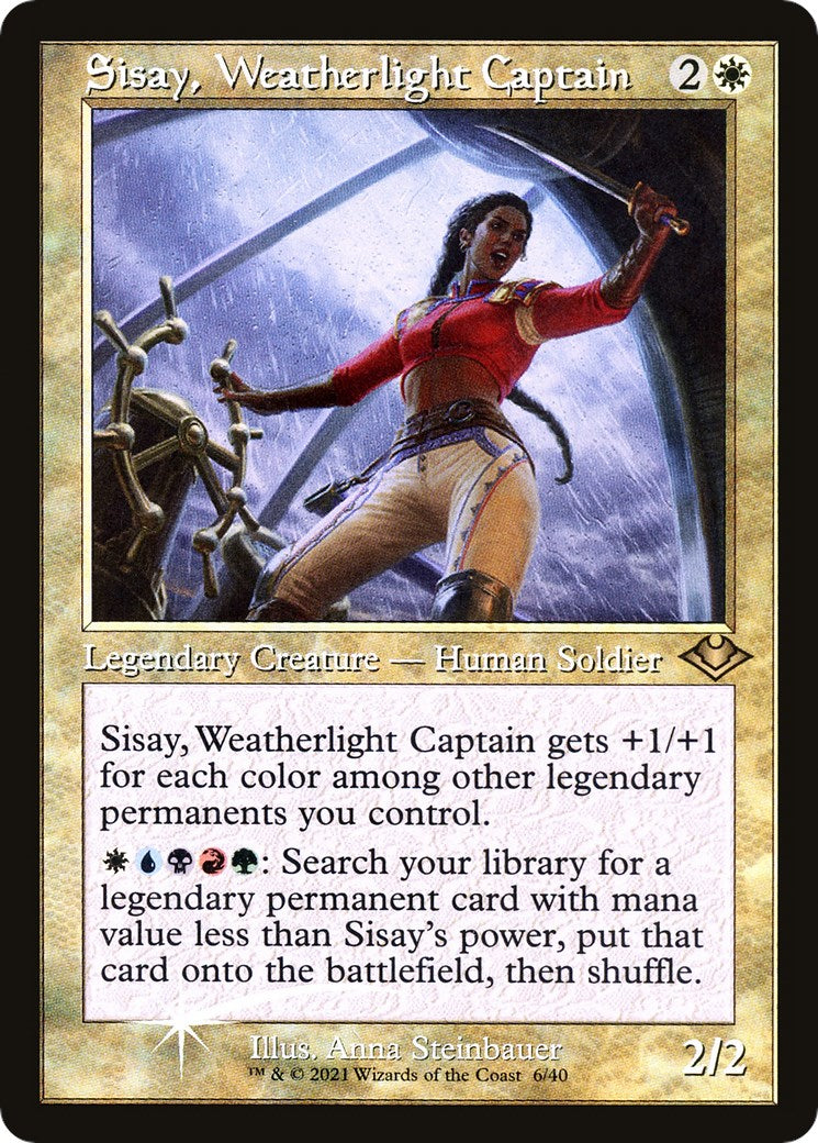 Sisay, Weatherlight Captain (Retro Frame) [MH1 - 6] — Toy Snowman