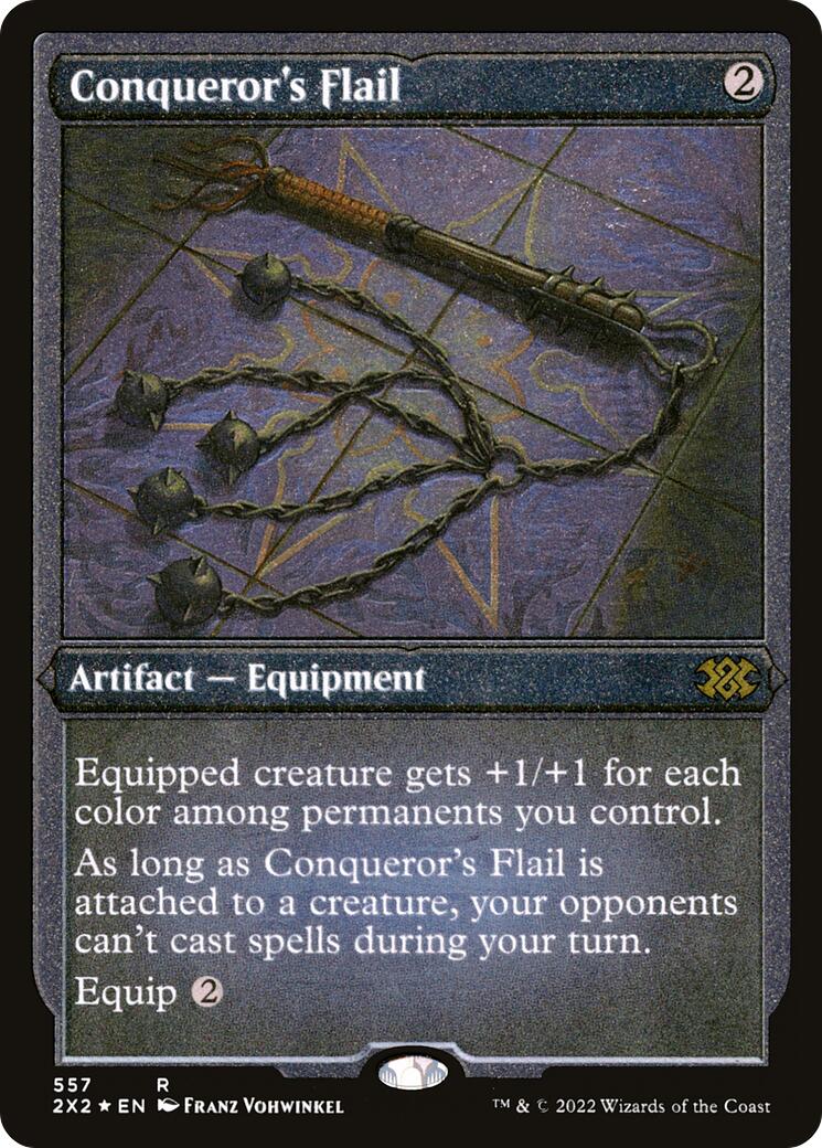 Conqueror's Flail (Foil Etched) [2X2 - 557] — Toy Snowman