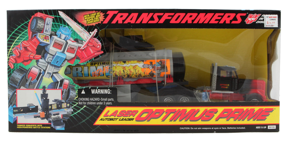 Transformers G2 Optimus Prime Tanker Laser Autobot Leader (SubStandard ...