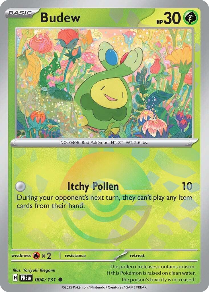 Budew (Poke Ball Pattern) [PRE - 004/131] — Toy Snowman