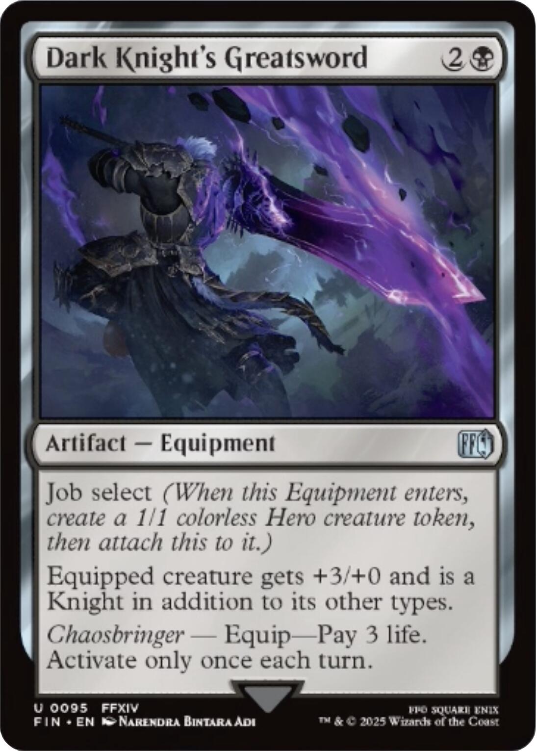 Dark Knight's Greatsword [FIN - 95] — Toy Snowman