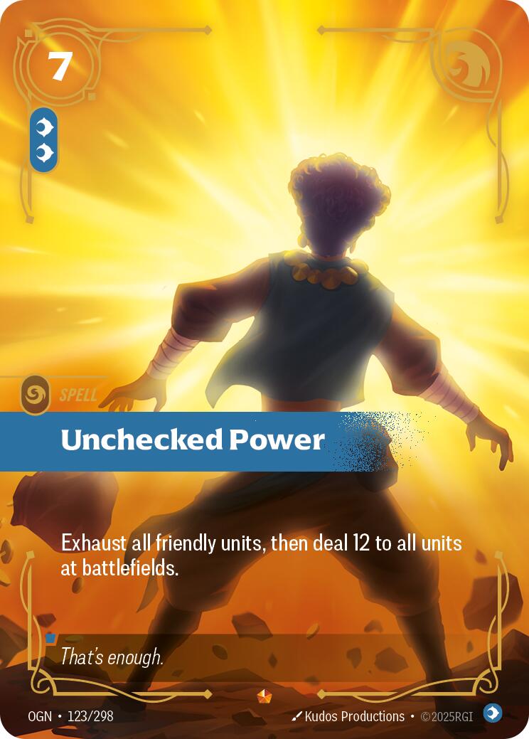 Unchecked Power [OGN - 123/298] — Toy Snowman