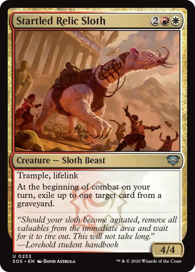 Startled Relic Sloth [SOS - 233] — Toy Snowman
