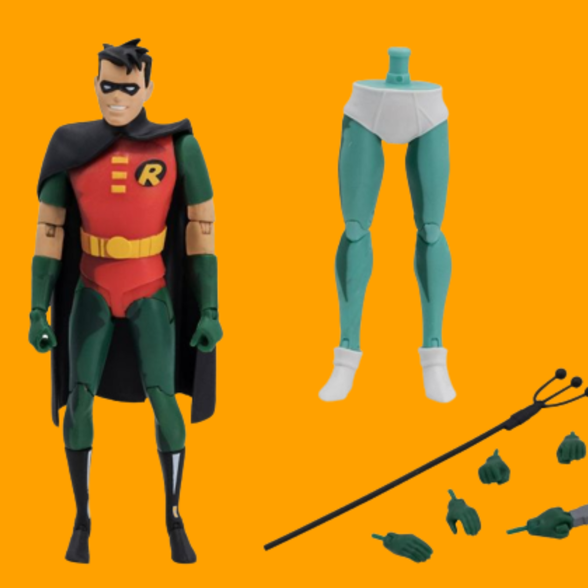 McFarlane Toys DC Comics Batman - The Animated Series Robin Build-A-Fi ...