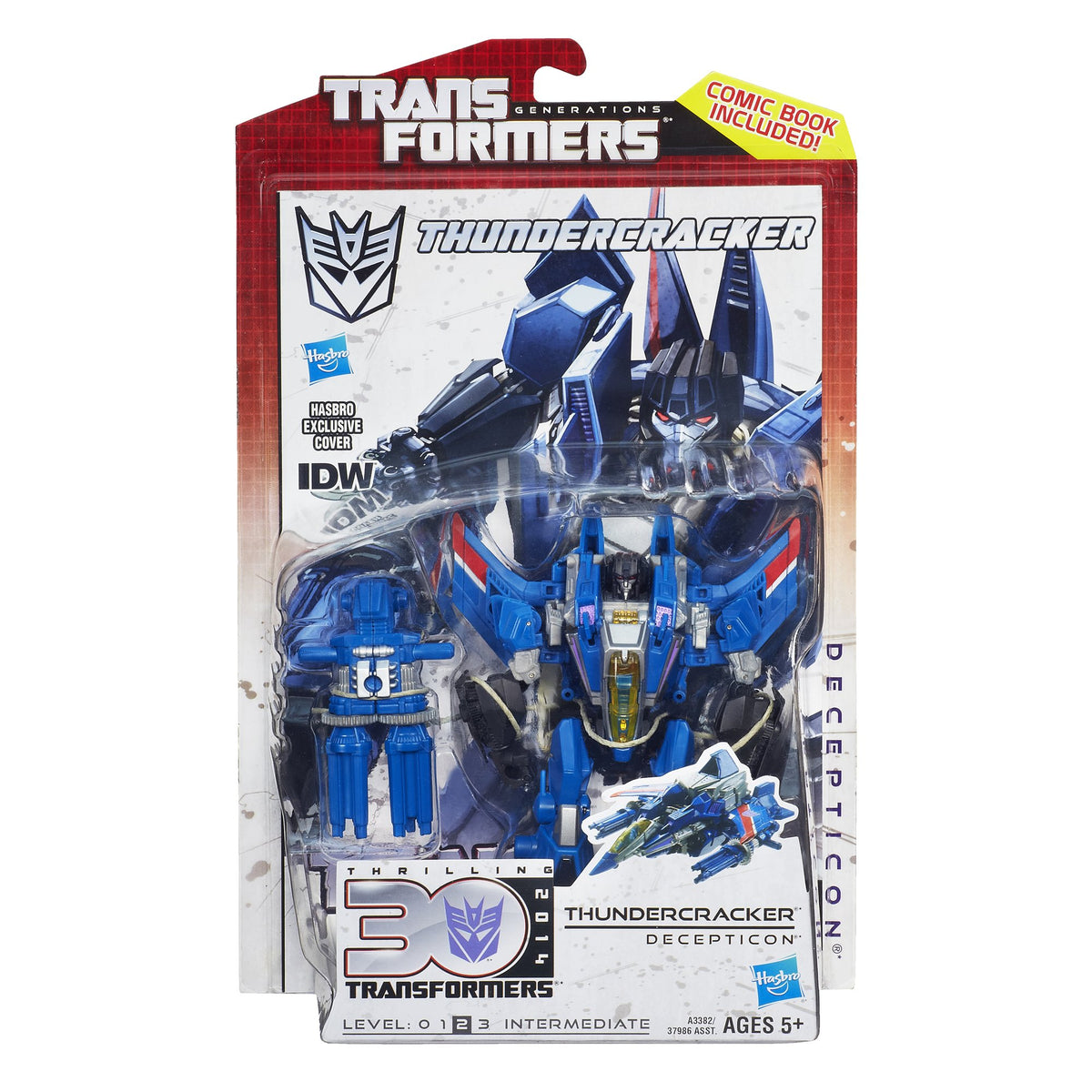 Transformers Generations Thundercracker Deluxe Action Figure And Comic — Toy Snowman