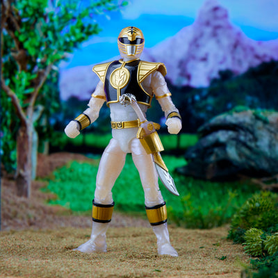 Power Rangers Lightning Collection Mighty Morphin Metallic White Ranger ...