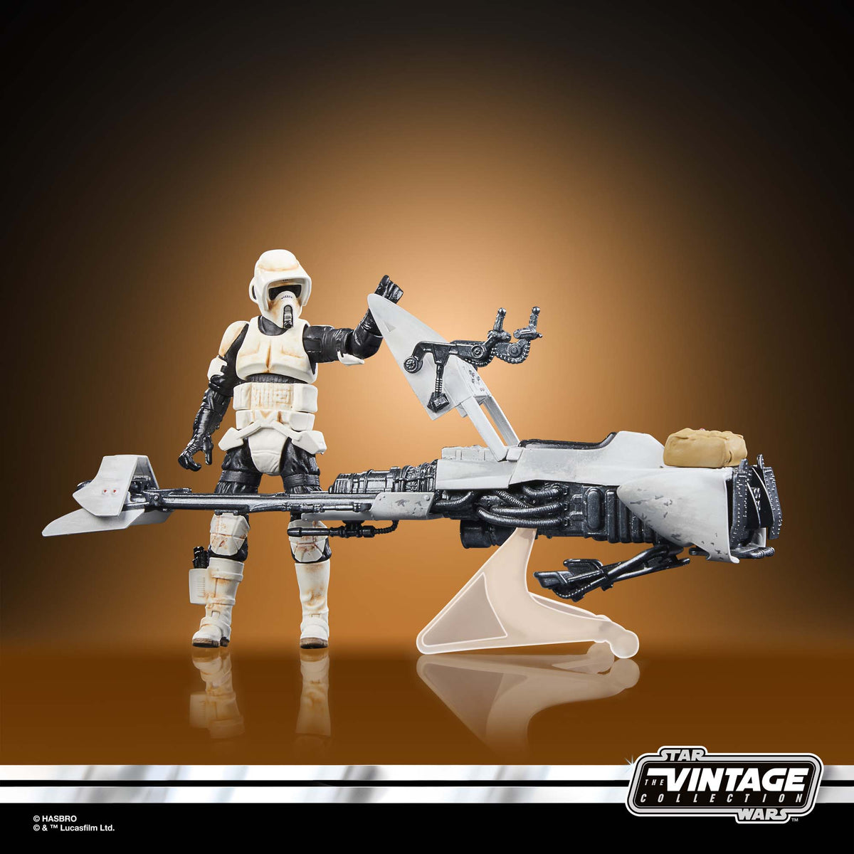 Star Wars The Vintage Collection Speeder Bike and Grogu — Toy Snowman