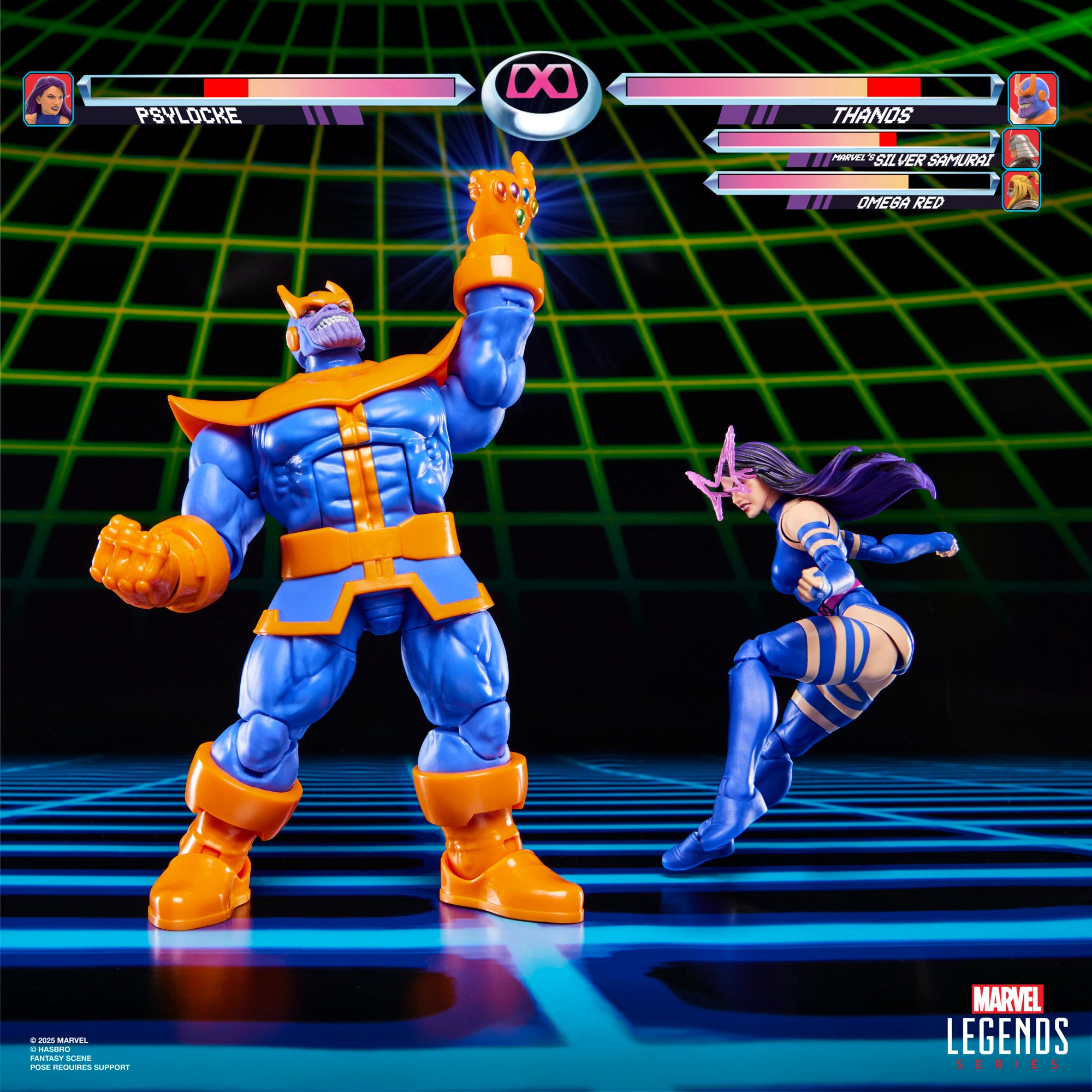 Marvel Legends Series Gamerverse Psylocke vs. Thanos - Exclusive — Toy ...
