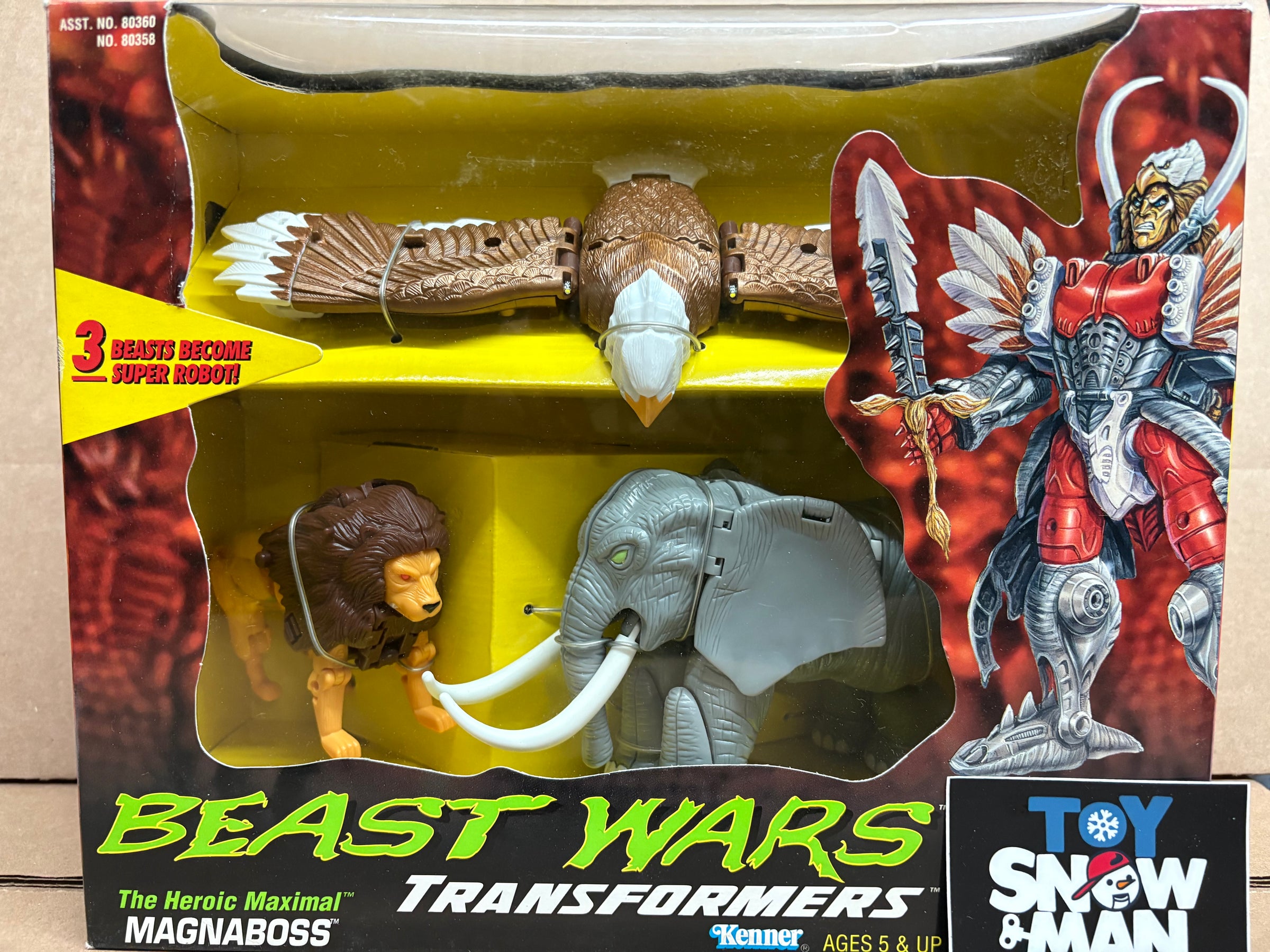 1997 Kenner Transformers Beast Wars Magnaboss Ultra Class action figur ...