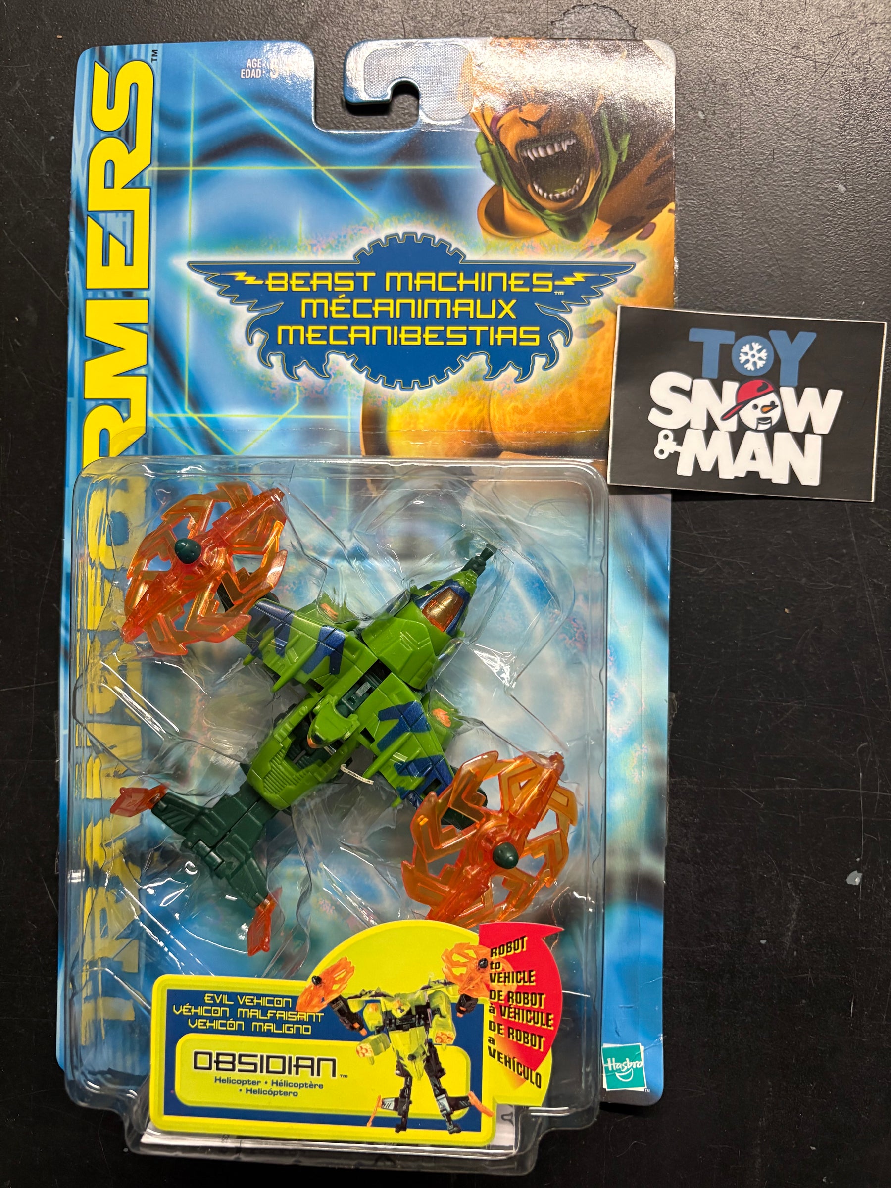 Transformers Beast Machines Evil Vehicon Obsidian — Toy Snowman