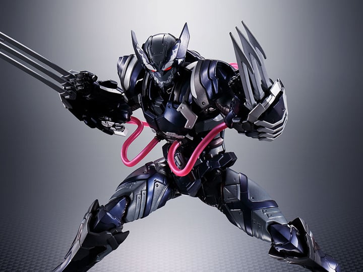 Tech-On Avengers S.H.Figuarts Tech-On Venomized Wolverine Action Figur ...