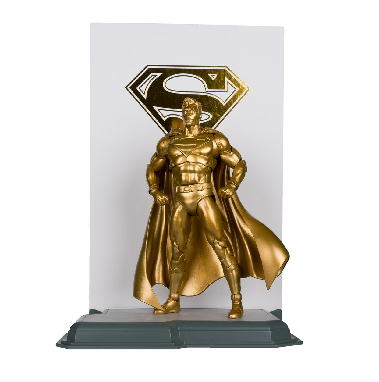 DC Multiverse SDCC Exclusive Gold Label Superman (Centennial Park Trib ...