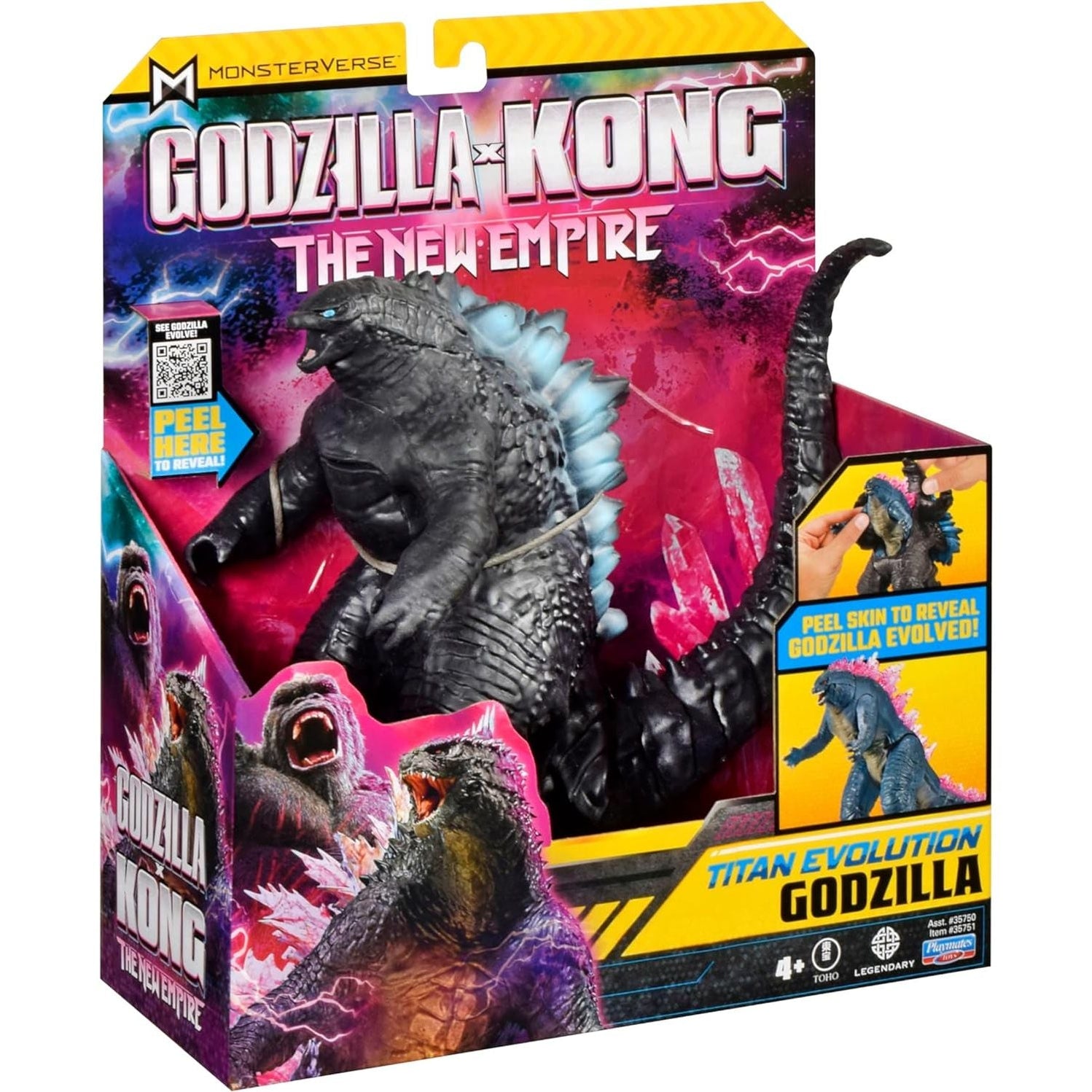 Godzilla X Kong - 7" TITAN GODZILLA EVOLUTION FIG - PEEL AND REVEAL SH ...