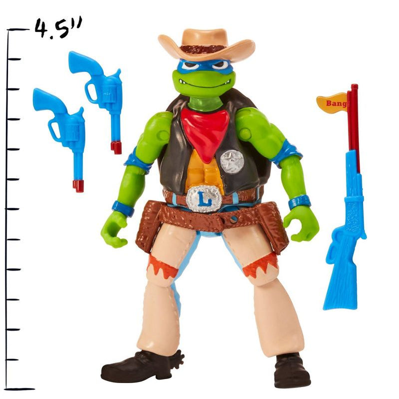 Teenage Mutant Ninja Turtles: Mutant Mayhem Cowboy Leo Action Figure ...