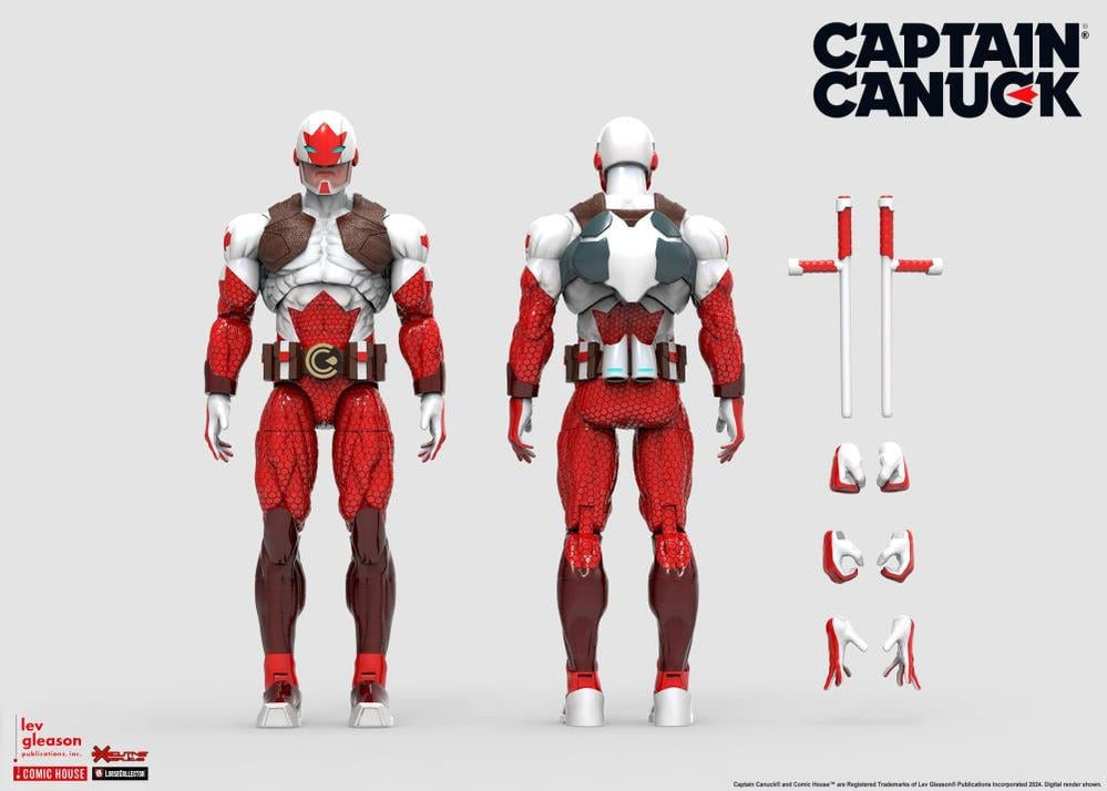 Captain Canuck Iconic Heroes Series Captain Canuck 1/12 Scale Action F ...