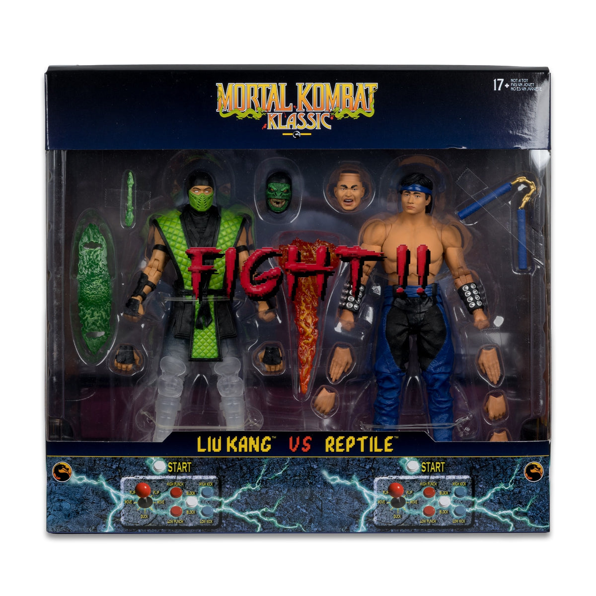 McFarlane Toys - Mortal Kombat Klassic - Liu Kang vs Reptile 2-Pack ...