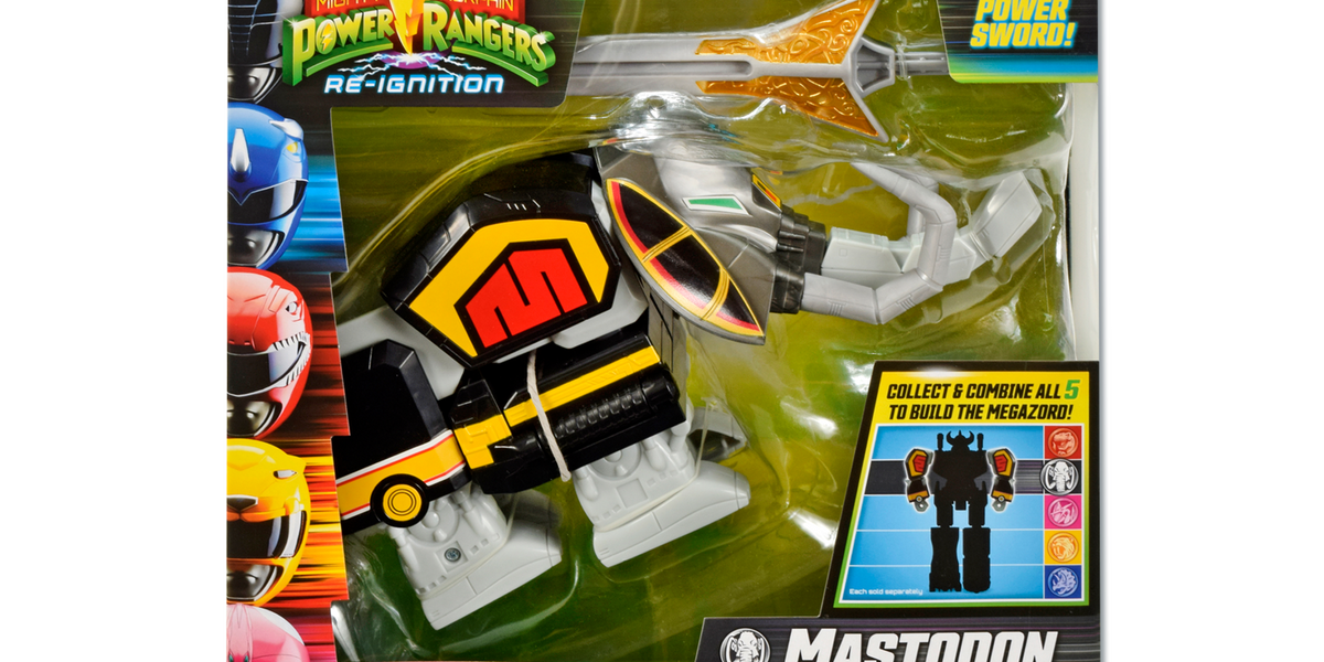 Mighty Morphin Power Rangers Re-Ignition - Mastodon Combinable Dinozor ...