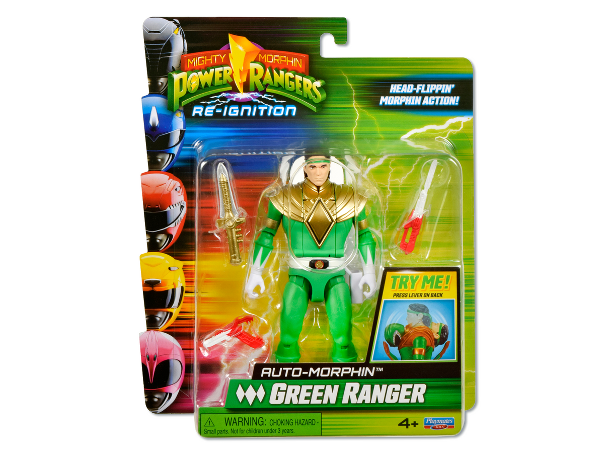 Mighty Morphin Power Rangers Re-Ignition - Auto-Morphin Green Ranger ...