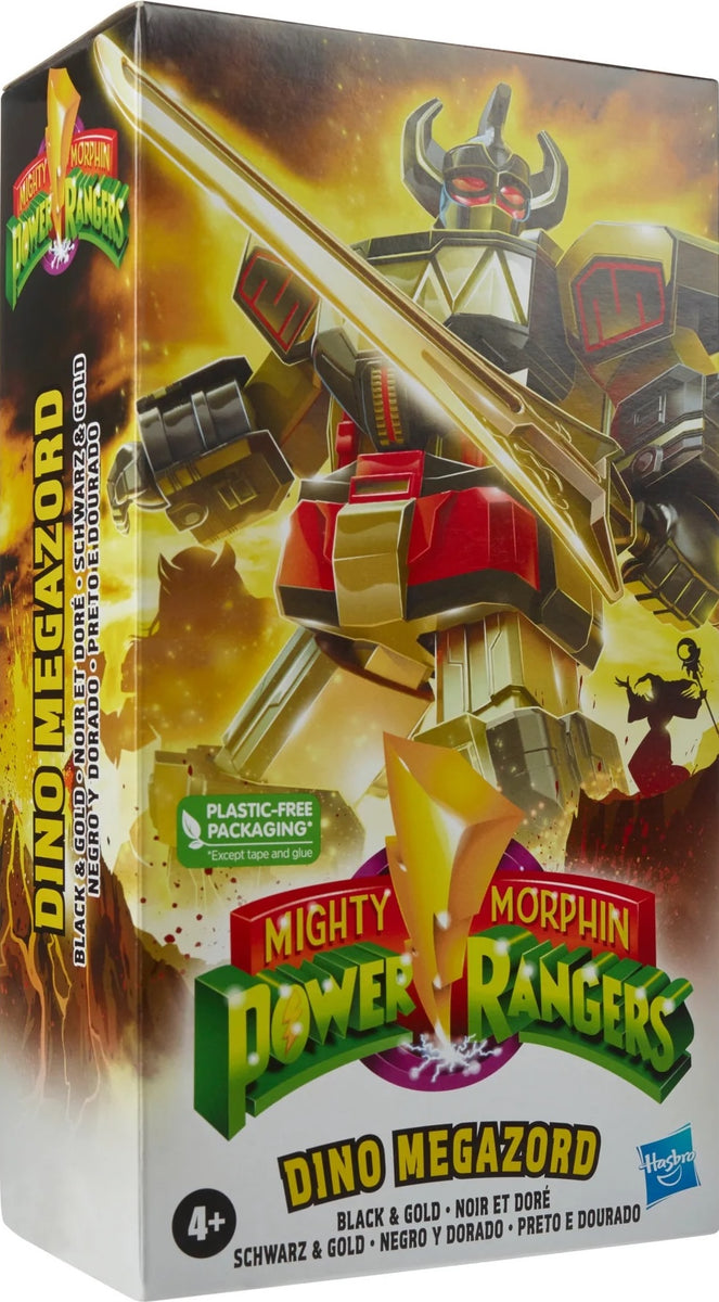 Power Rangers Lightning Mighty Morphin - Black & Gold Dino Megazord (S ...