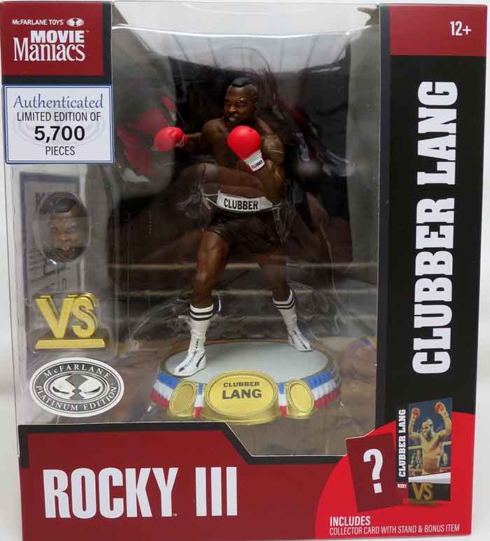 Rocky III (1982) Clubber Lang 6in Posed Figure McFarlane Toys - Platin ...