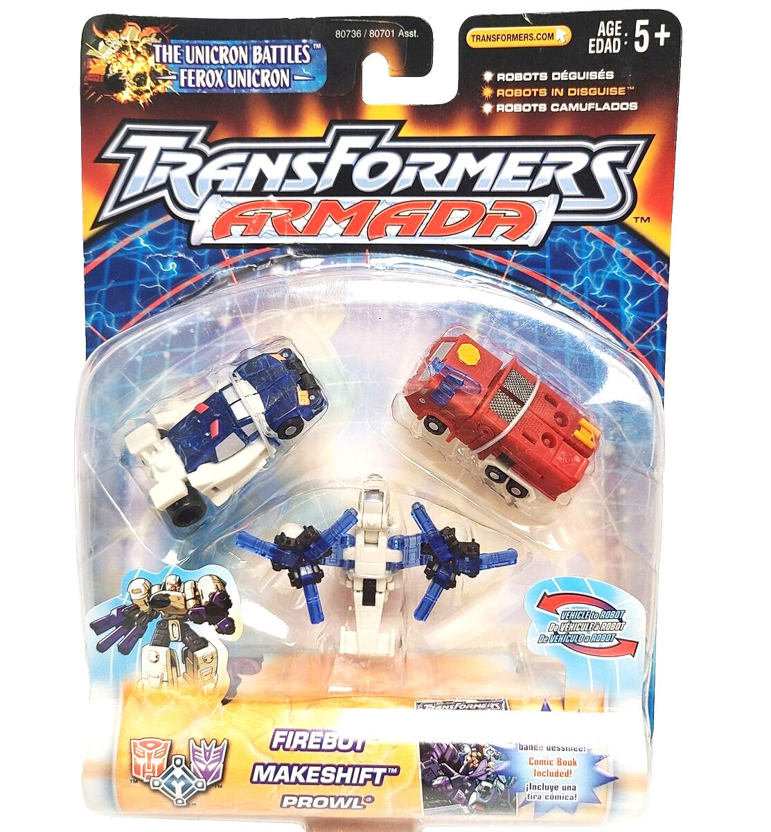 Transformers Armada Firebot Makeshift Prowl Figure Set — Toy Snowman