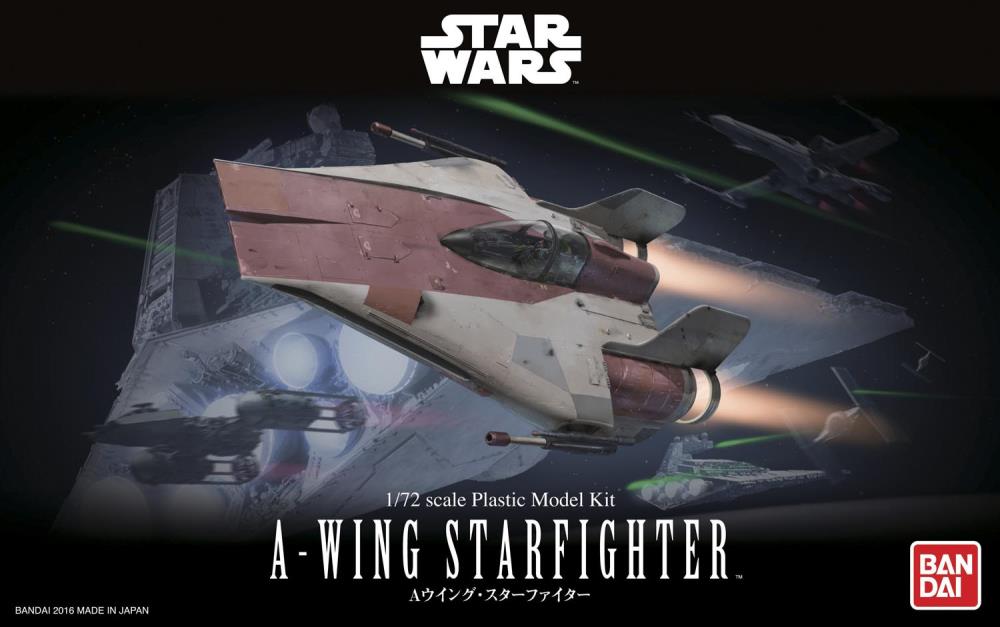 Bandai Star Wars A Wing Starfighter 1/72 Scale Model Kit — Toy Snowman