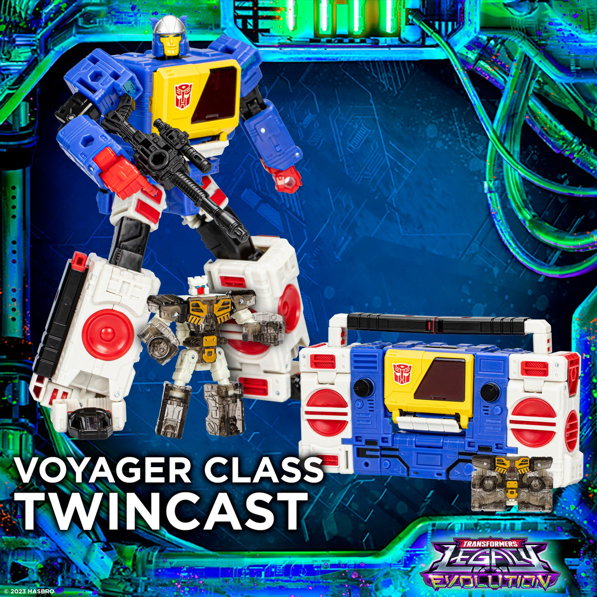 Transformers Legacy Evolution Twincast and Autobot Rewind - Voyager cl ...