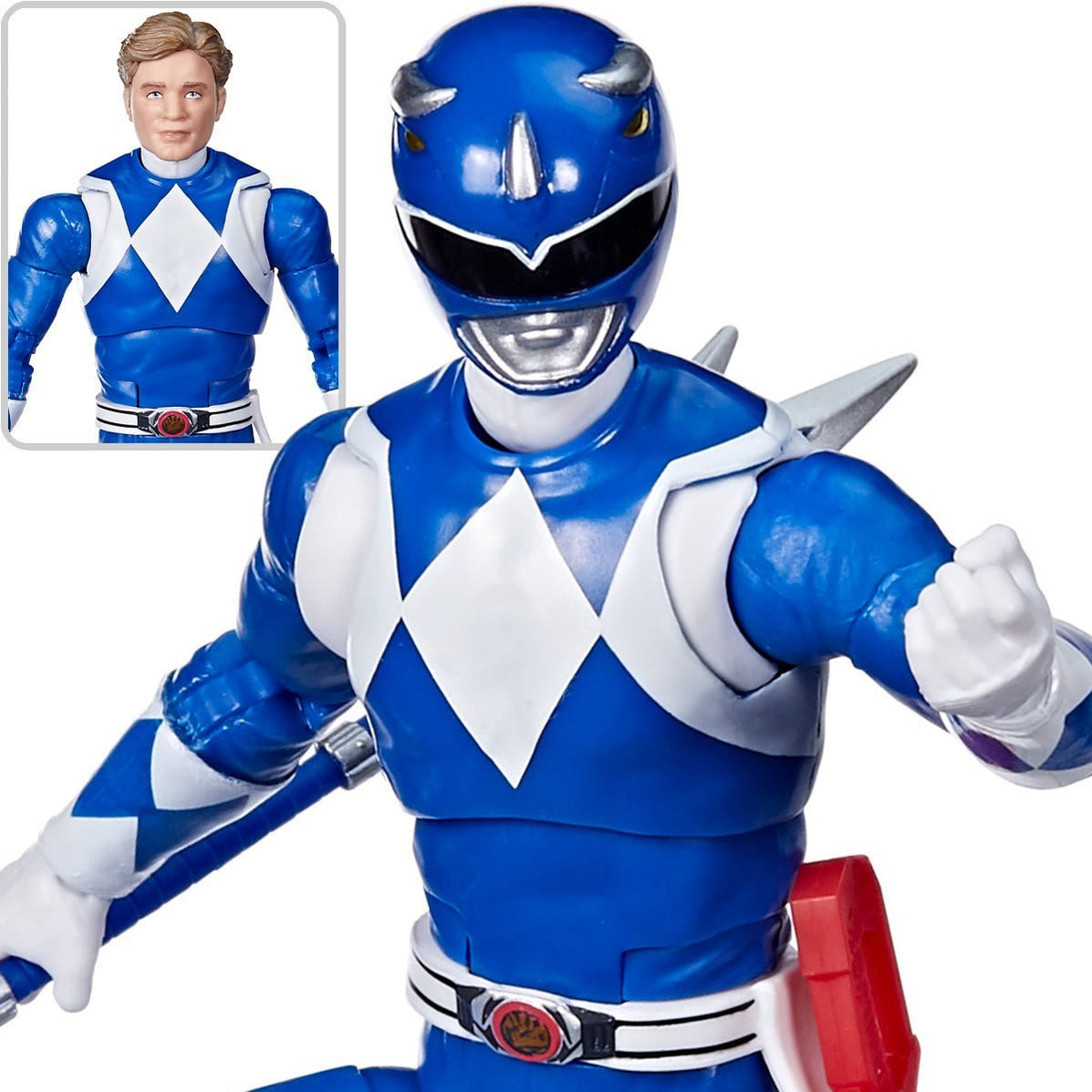 Mighty Morphin Power Rangers Lightning Collection Deluxe Blue Ranger ...