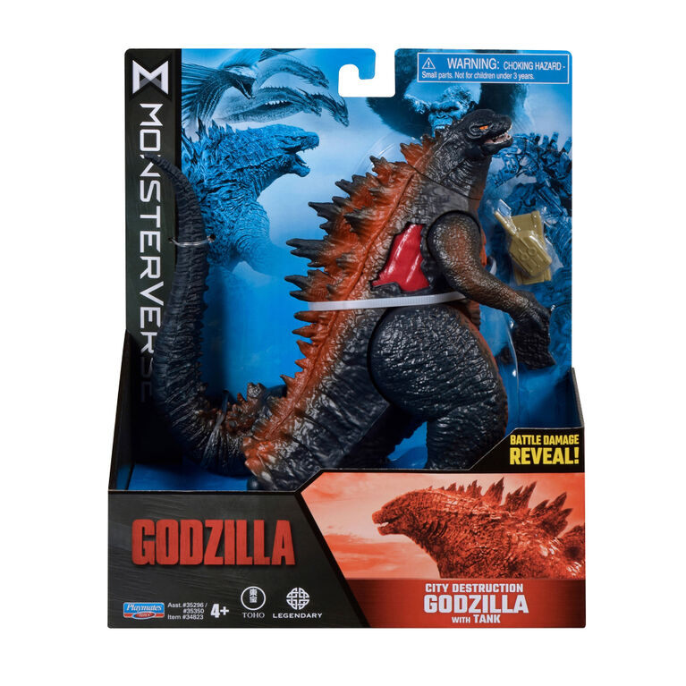 Godzilla Vs kong - City Destruction Godzilla with Tank — Toy Snowman