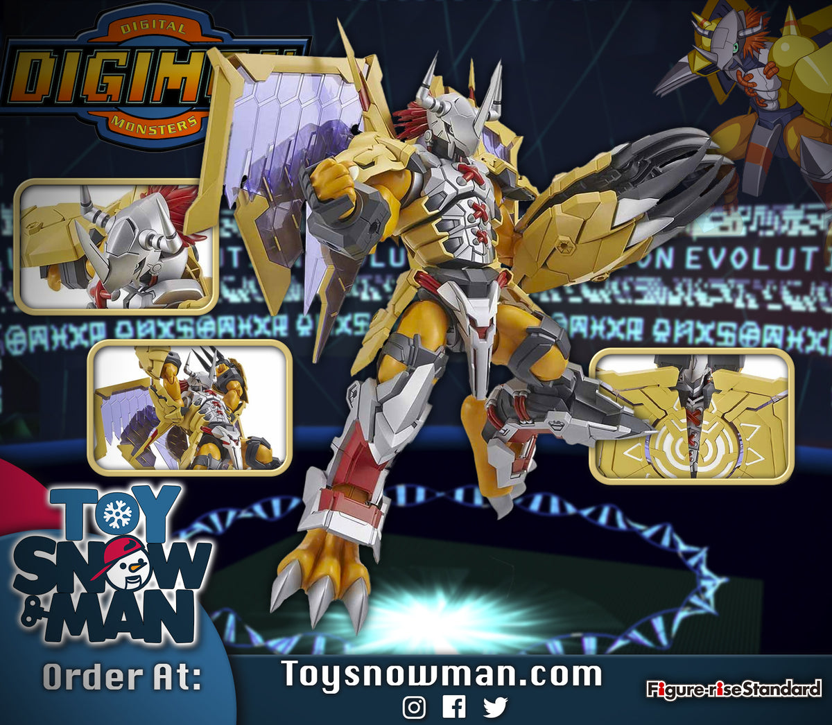 Digimon Figure-rise Standard Wargreymon - Amplified - Model Kit — Toy ...