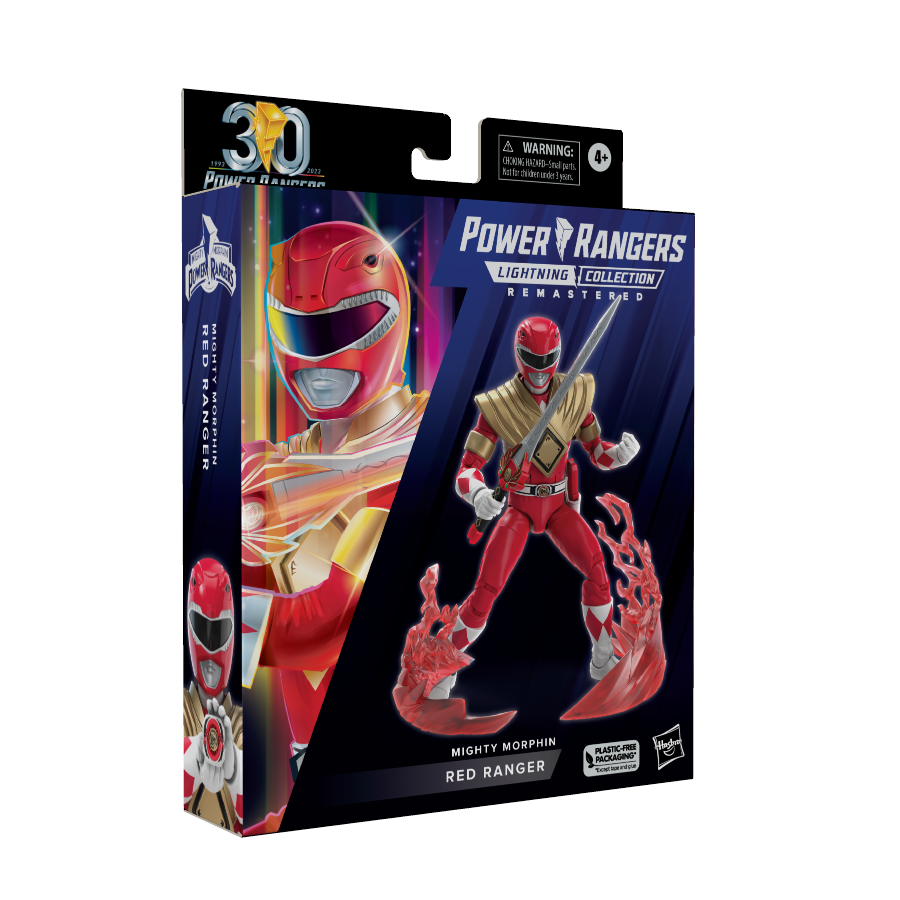 Power Rangers Lightning Collection Remastered Mighty Morphin Red Range ...