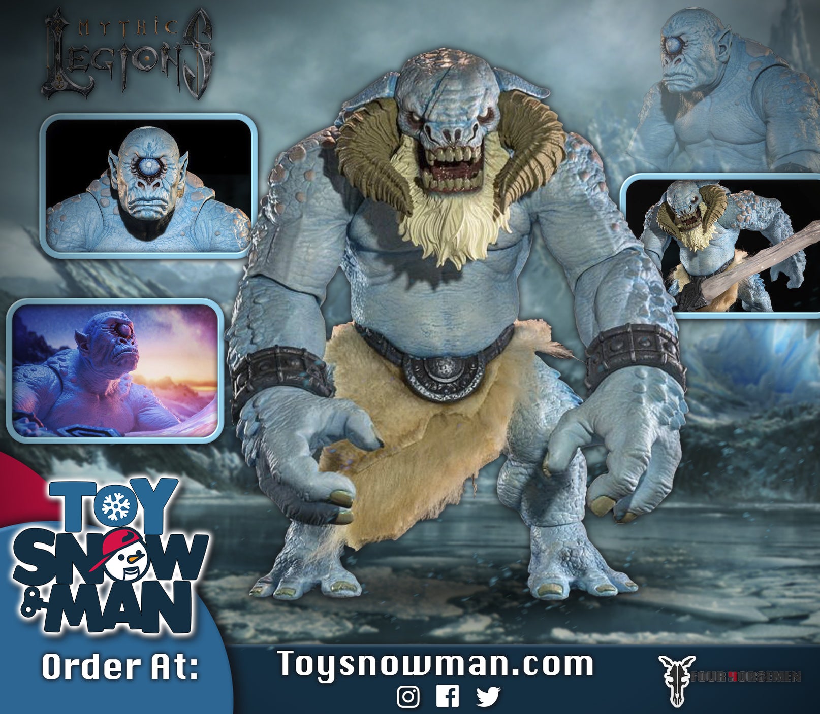 Ice Troll 2 - Mythic Legions: All-Stars Trolls — Toy Snowman