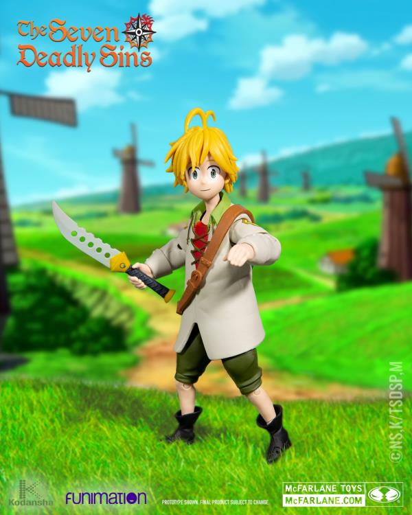 The Seven Deadly Sins Wave 1 Meliodas 7-Inch Scale Action Figure — Toy ...