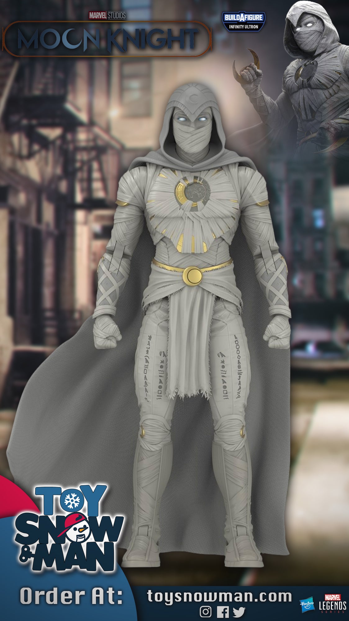 Marvel Legends Series Disney Plus Moon Knight (infinity Ultron BAF ...