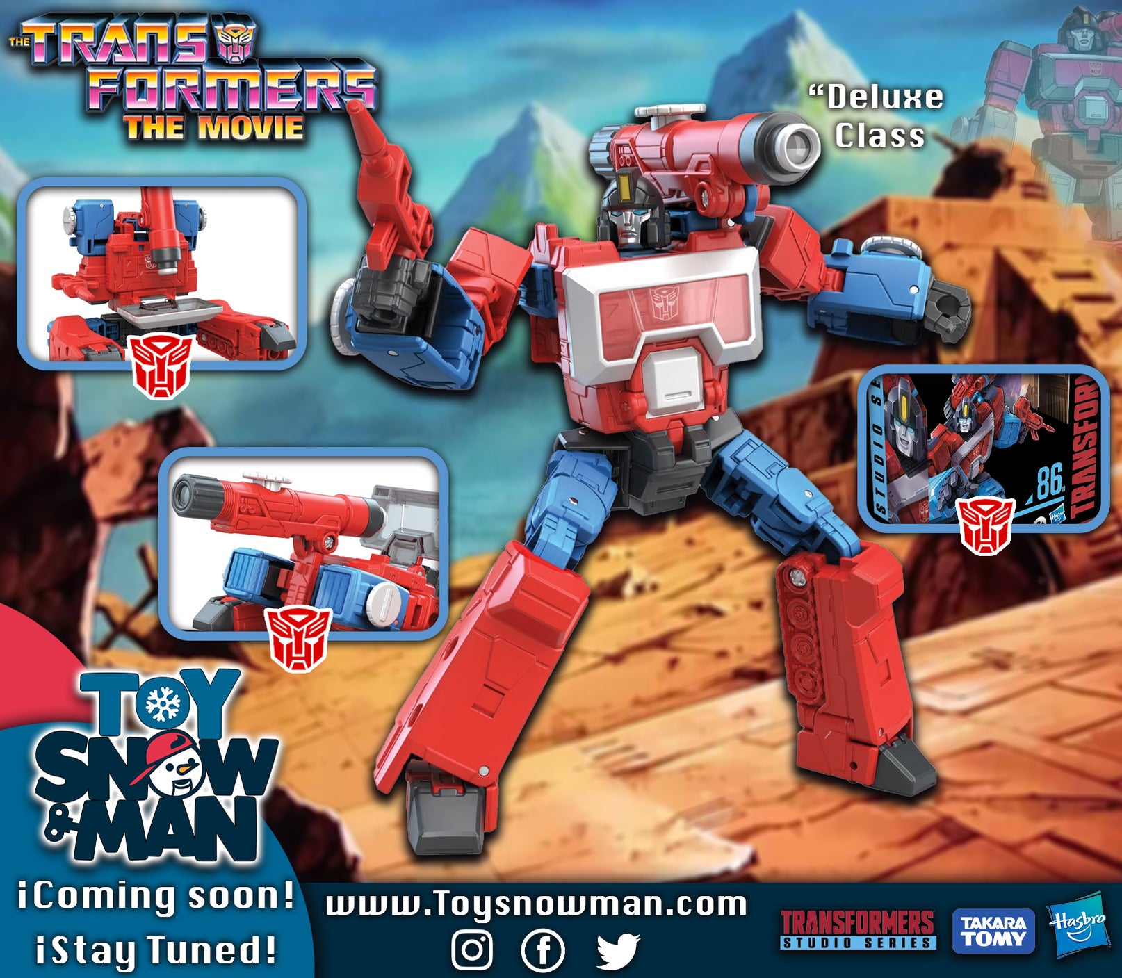 Perceptor Transformers Studio Series 86-11 Deluxe — Toy Snowman