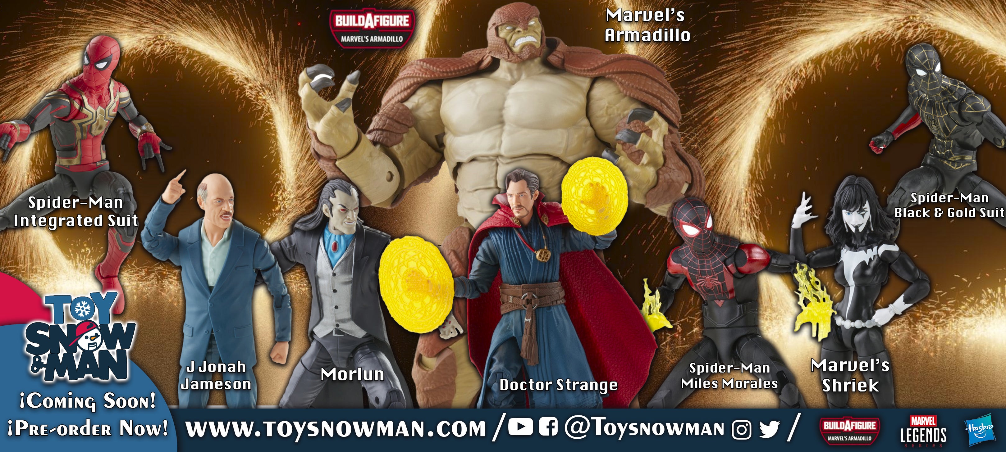 Marvel Legends Spider-Man No Way Home Wave (Armadillo Baf ) — Toy Snowman