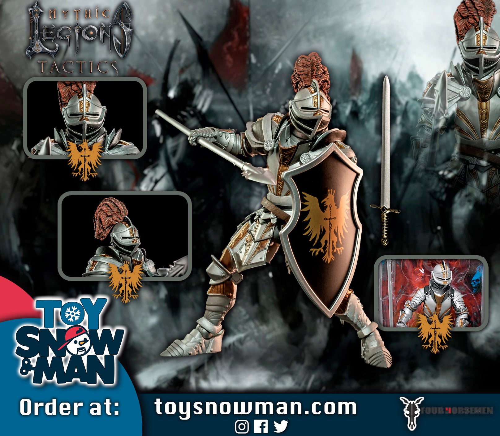 Sir Owain (Order of Eathyron) - Mythic Legions: All-Stars | Toy Snowman