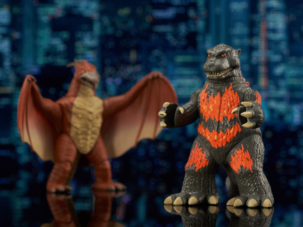 Godzilla Vinimates Burning Godzilla 1995 & Rodan Two-Pack | Toy Snowman