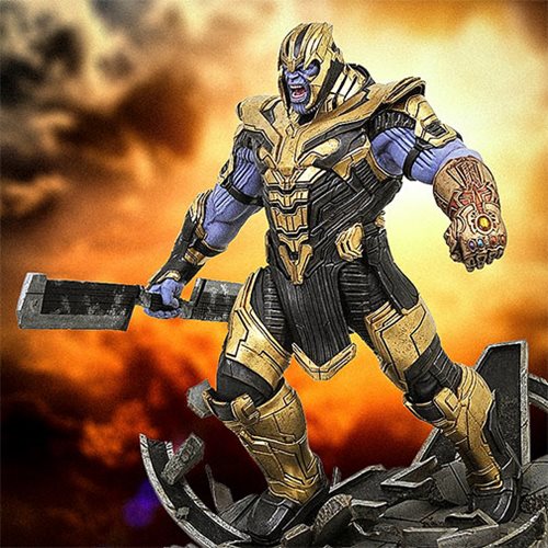 Marvel Milestones Avengers: Endgame Armored Thanos Resin Statue Number ...